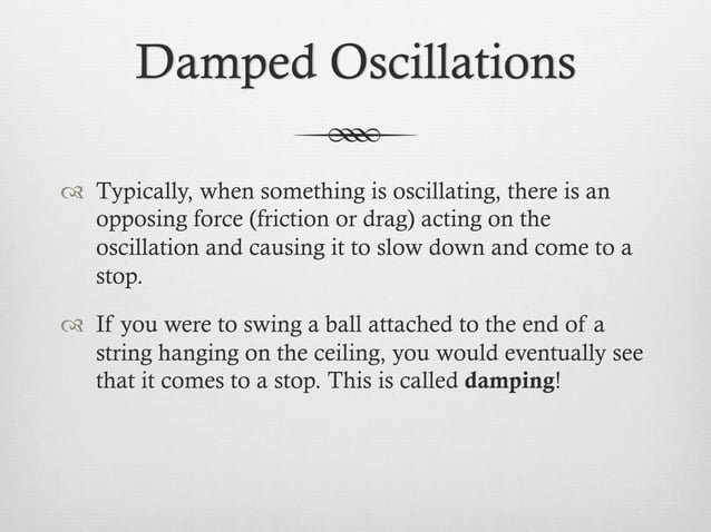 Damped Oscillations | PDF