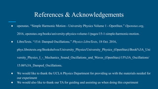 Damped Oscillations through different mediums | PDF