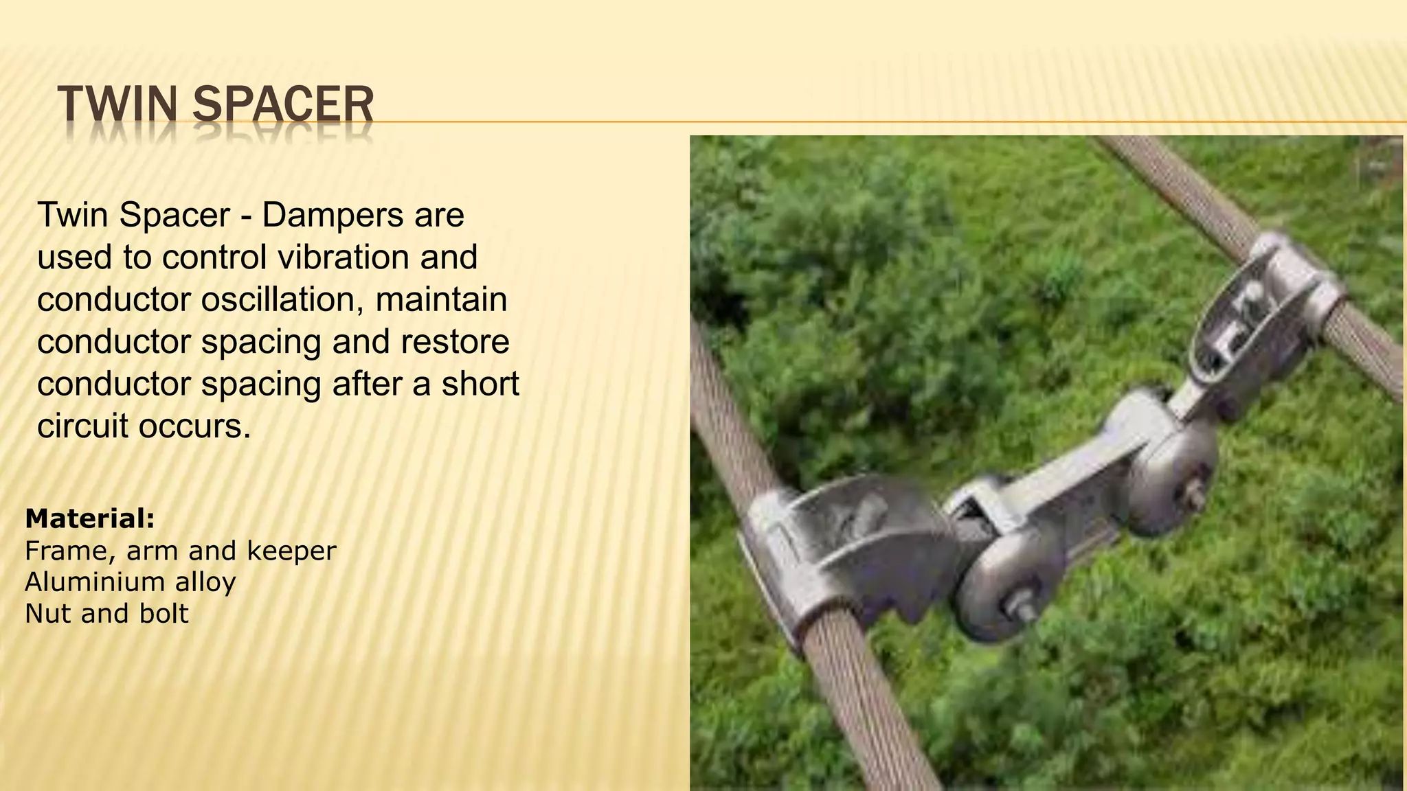 Dampers used in electrical transmission lines | PPTX