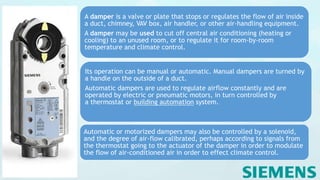 Air Damper Actuators siemens | PPT