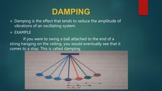 DAMPING AND WAVES.pptx physics and its laws | PPTX
