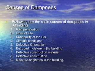 Dampness in buildings | PPT | Indoor Environmental Quality | Home & Garden