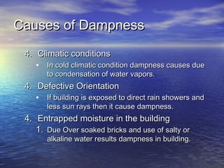 Dampness in buildings | PPT
