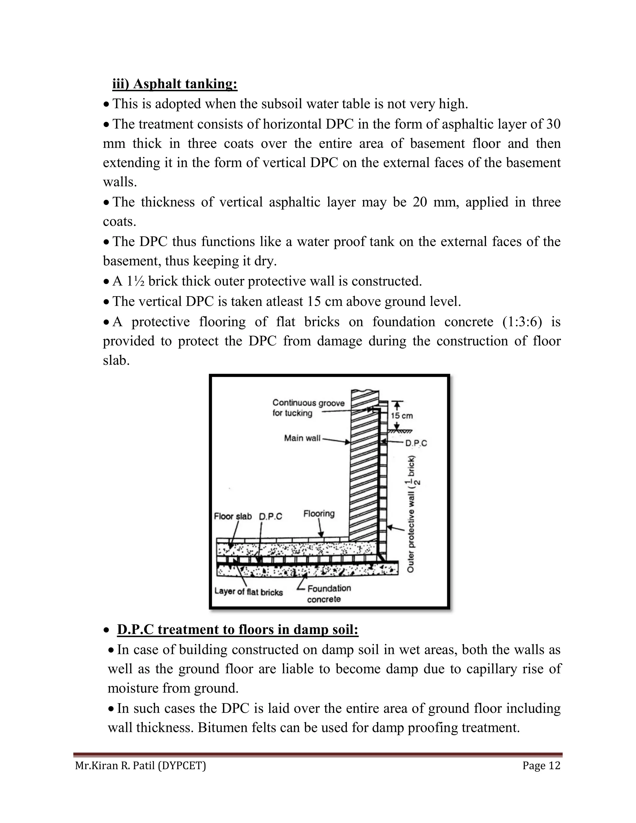 Damp prevention methods for building construction | PDF