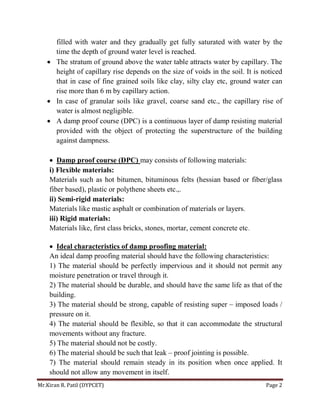 Damp prevention methods for building construction | PDF