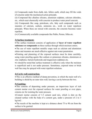 Damp prevention methods for building construction | PDF