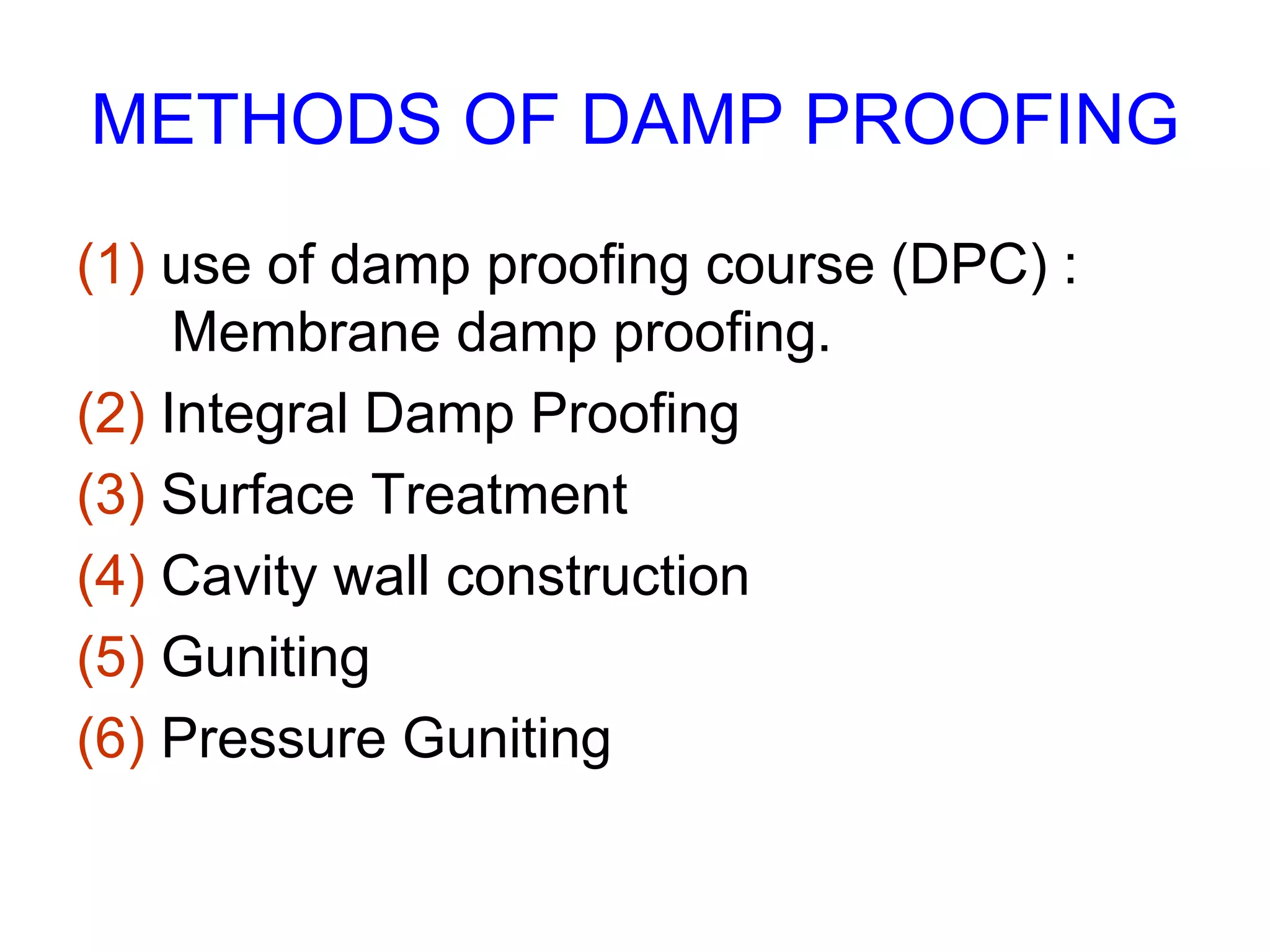 Damp Proof Course | PDF