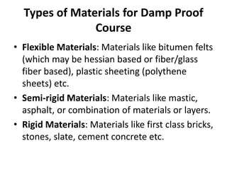 Damp proof course | PPTX