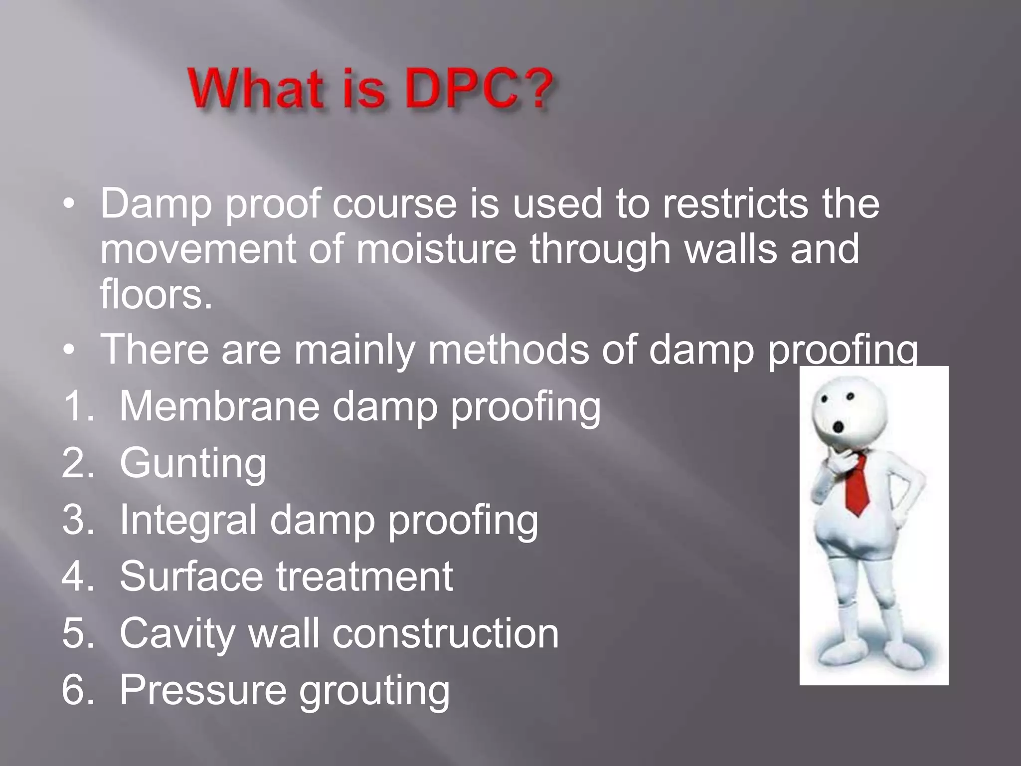 Damp proof course | PPTX