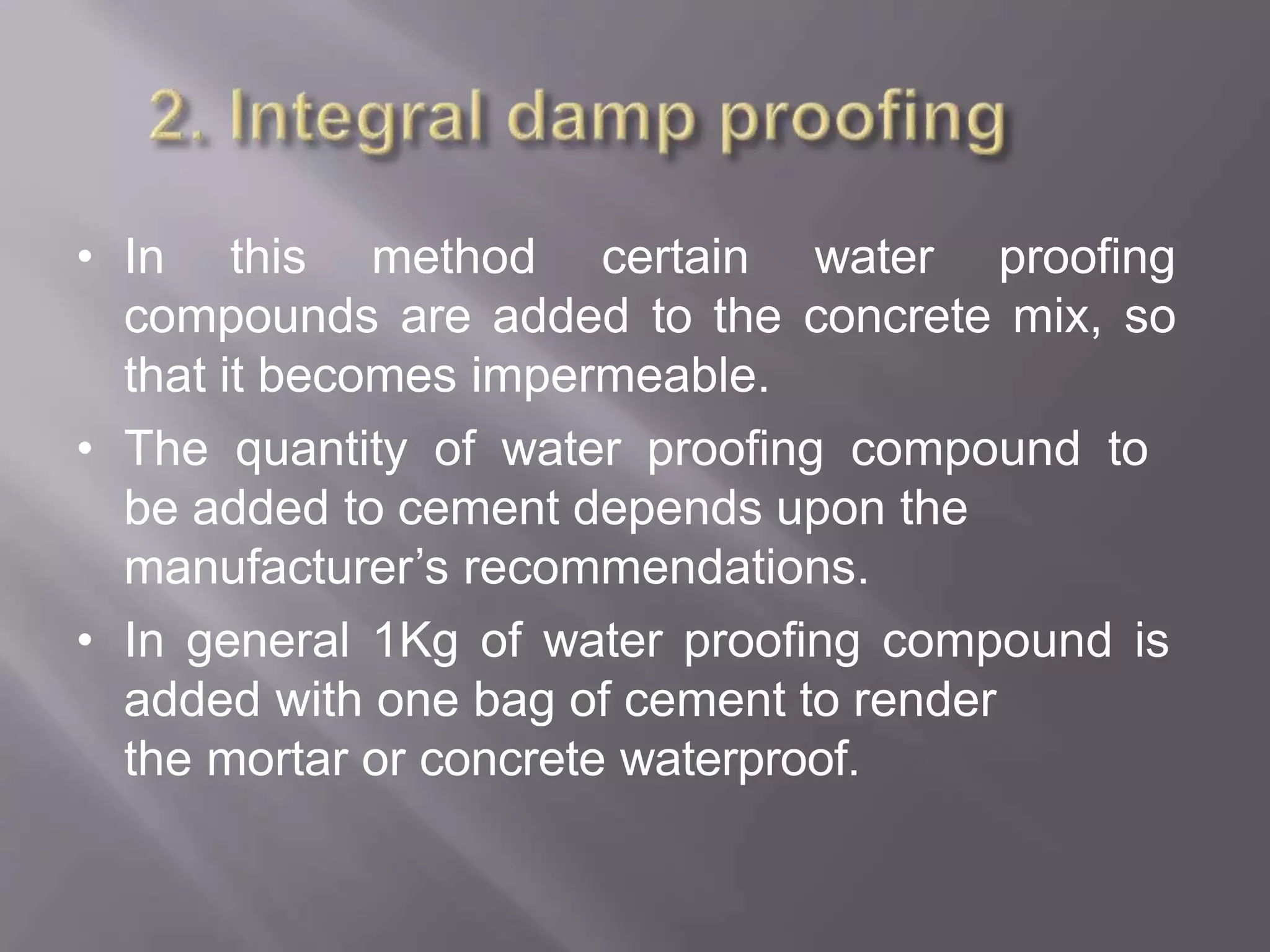 Damp proof course | PPTX