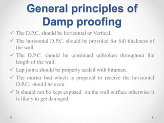 Damp proofing | PPTX
