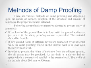 Damp proofing | PPTX