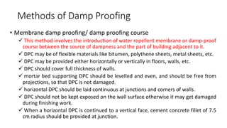 Damp proofing | PPTX