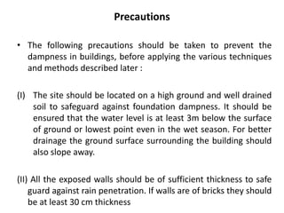Damp proofing | PPTX