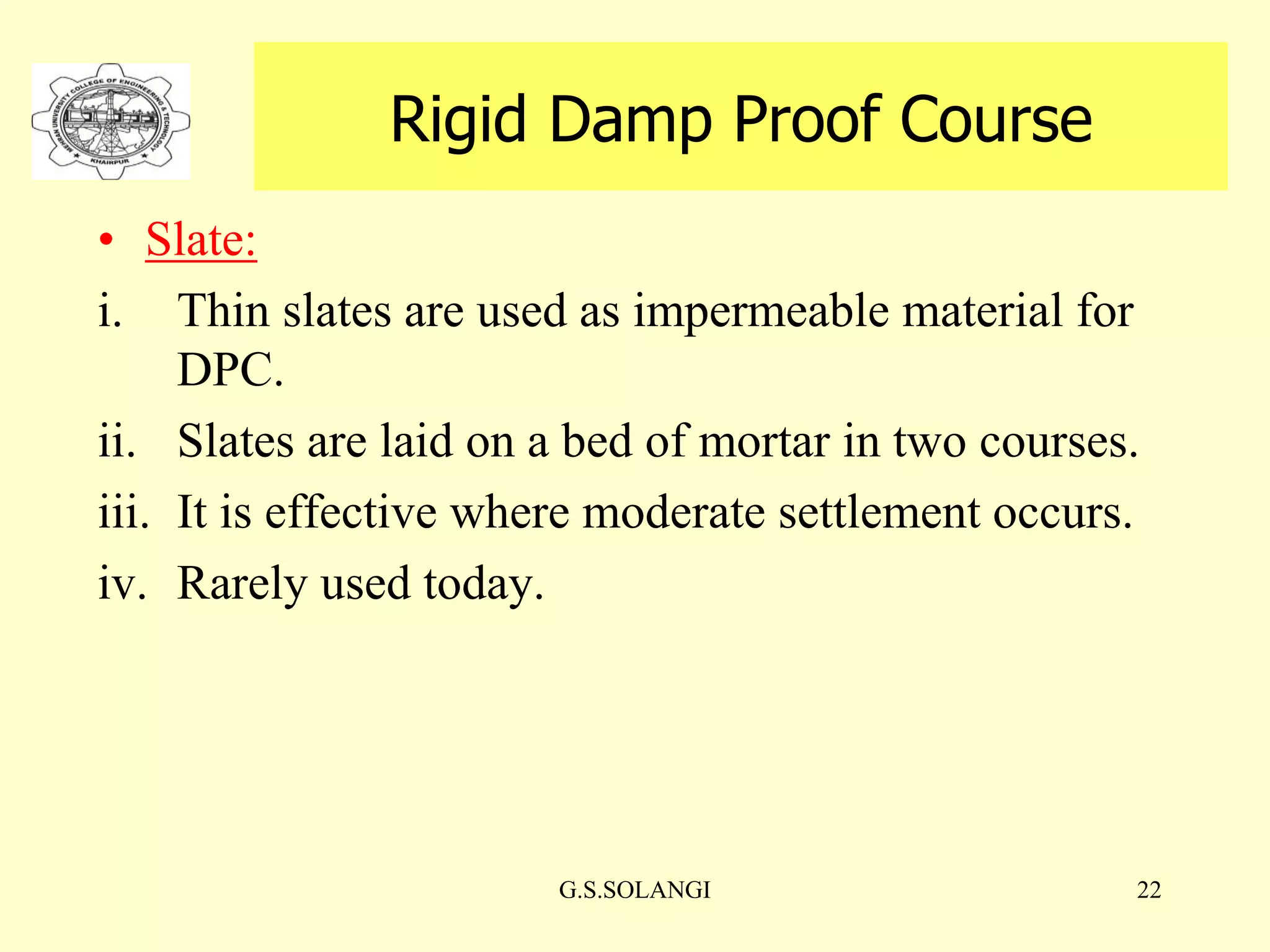 Damp proofing ppt | PPT