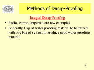Damp proofing ppt | PPT