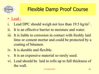 Damp proofing ppt | PPT