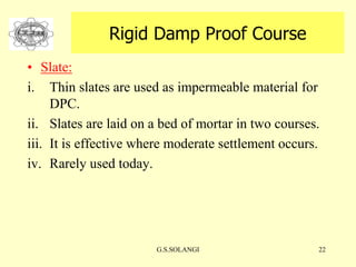 Damp proofing ppt | PPT