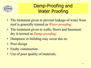 Damp proofing ppt | PPT