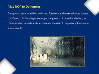 Damp Proofing - Prevention of Moisture and Mildew | PPT