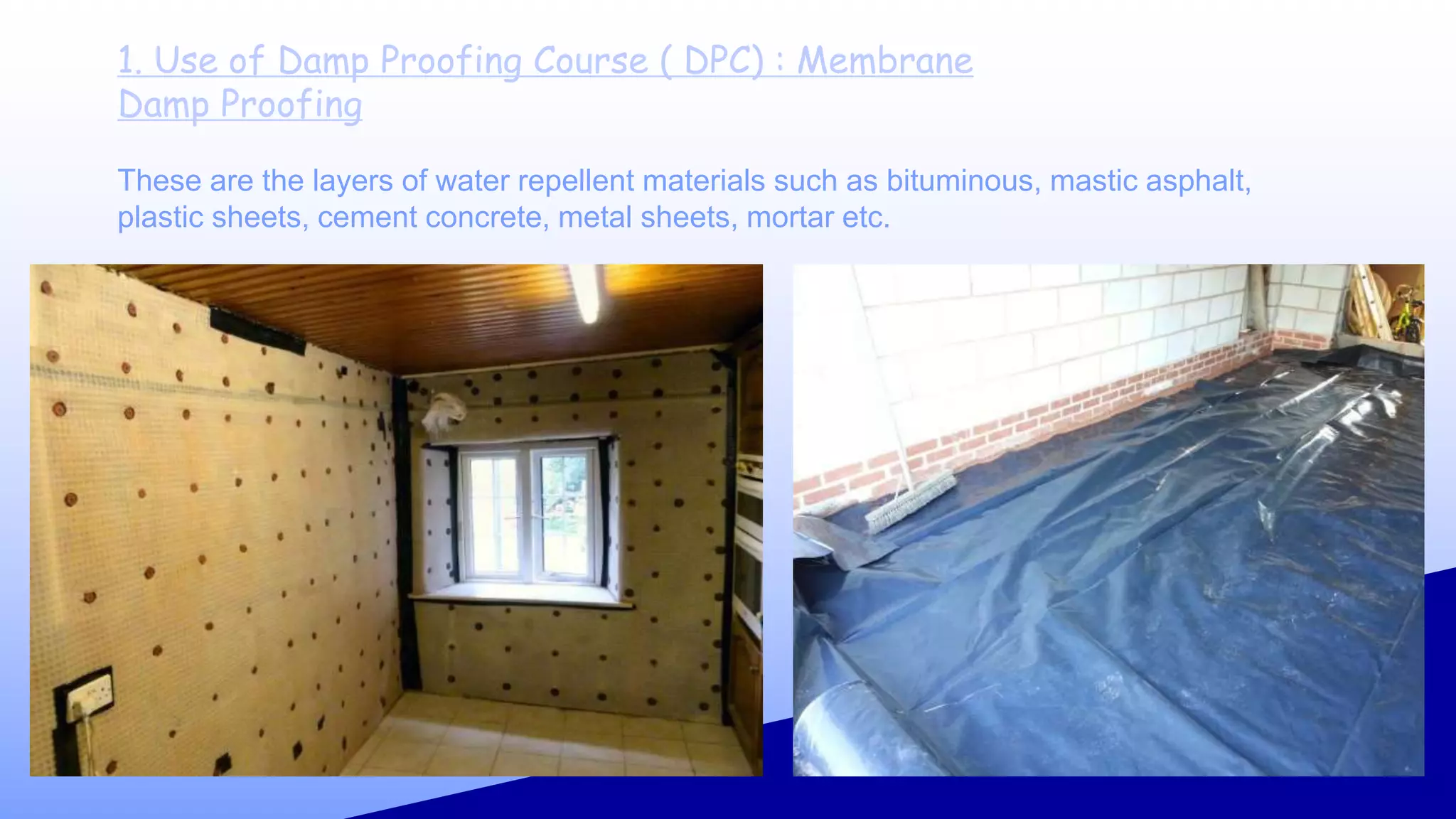 Damp proofing | PPTX