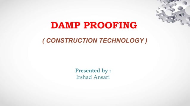 Damp proofing | PPT