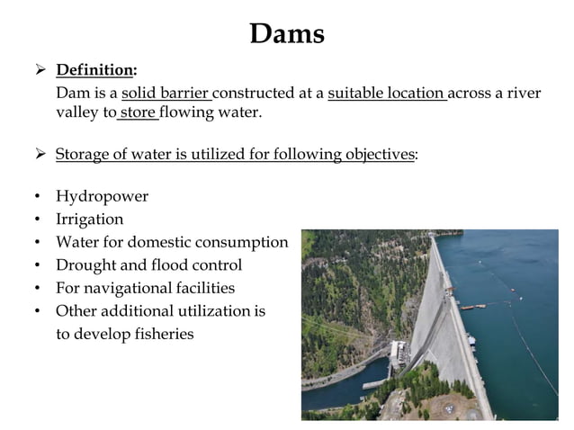 Dam presentation | PPTX | Water Services | Home Utilities