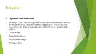 Dam Projects Of Haryana And Manipur.pptx