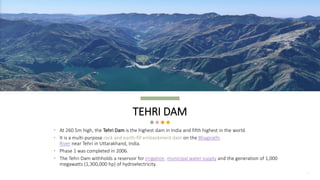 Tehri Dam | PPTX