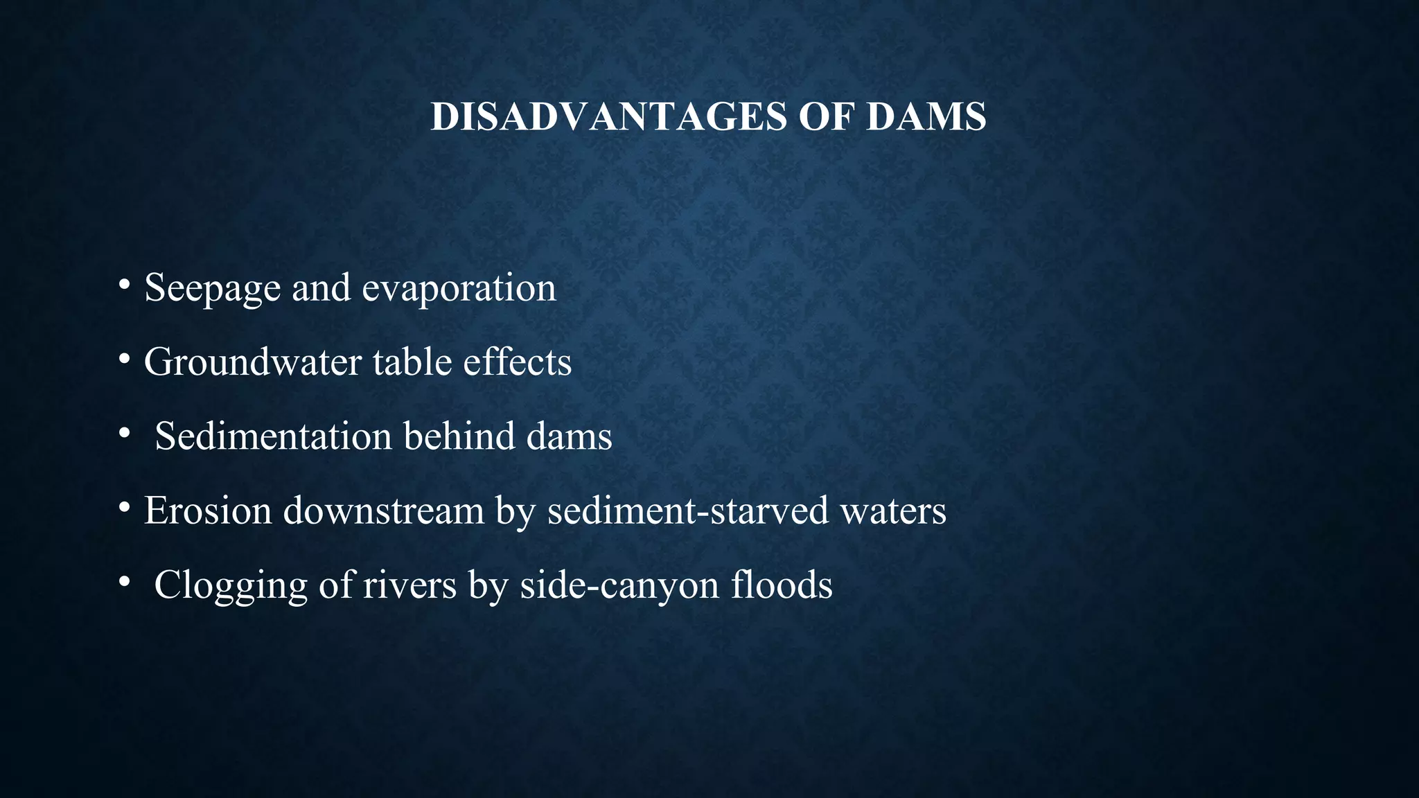Dams and barrages | PPT