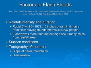 Dams and flash floods | PPT