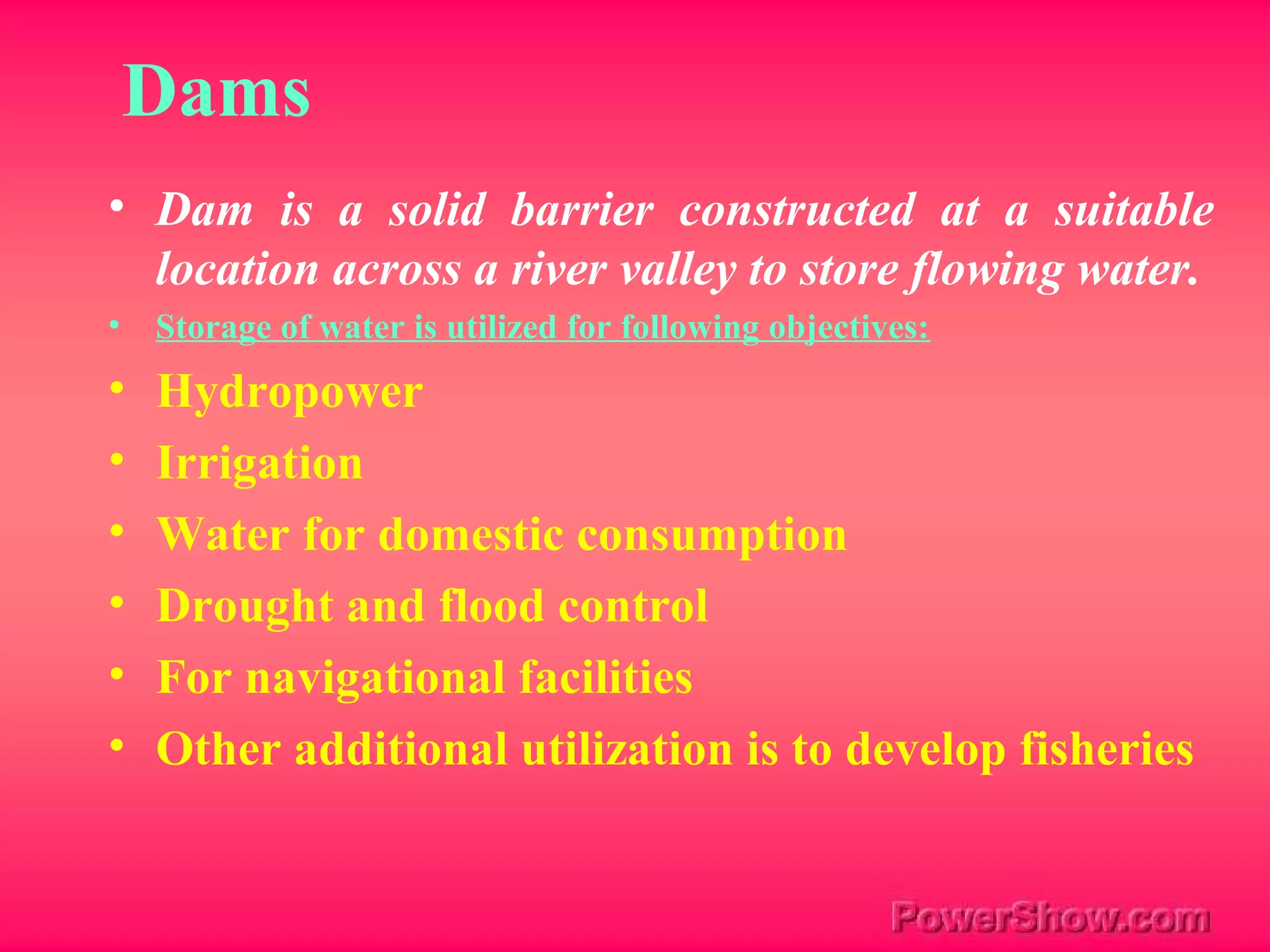 DAMS AND IT'S TYPES . . . | PPS
