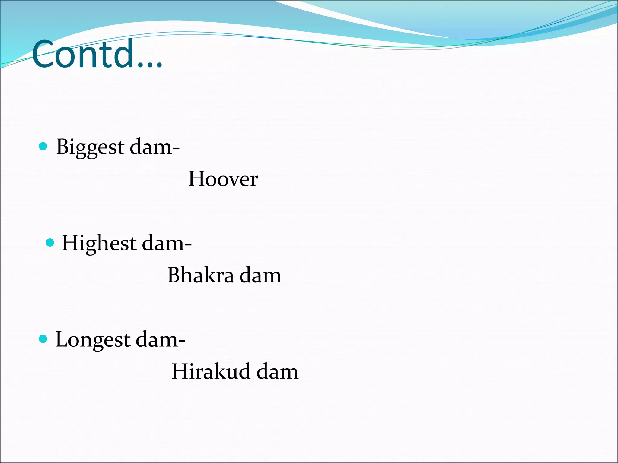 Dams and reservoirs by Deepansh Jain | PPT