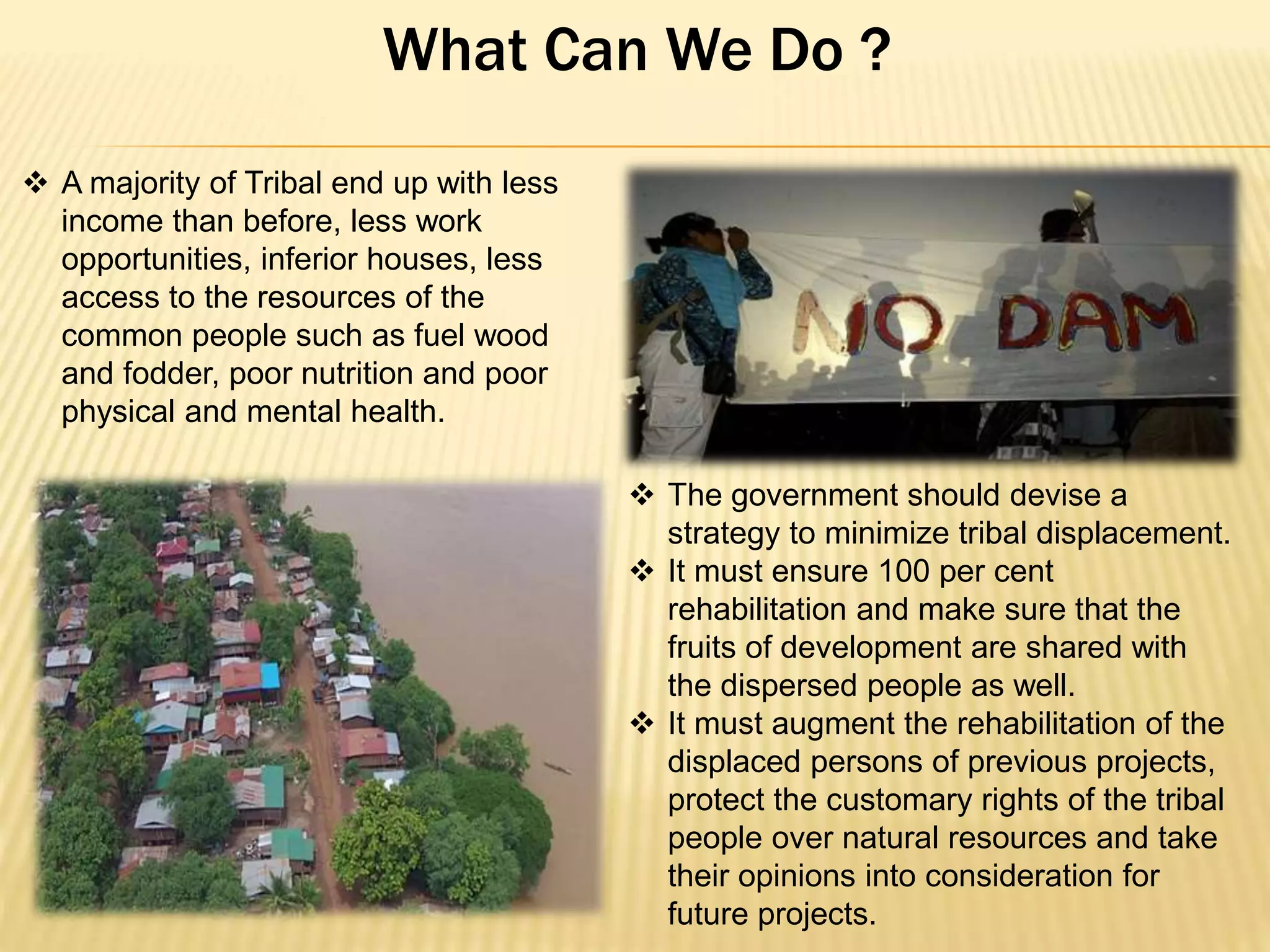 Dams and their Effects on forests and tribal people | PPTX