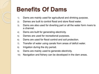 Dams Binifit and problem.pptx | Water Services | Home Utilities