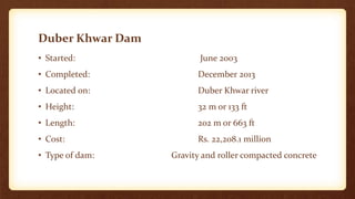 Dams in Pakistan | PPTX