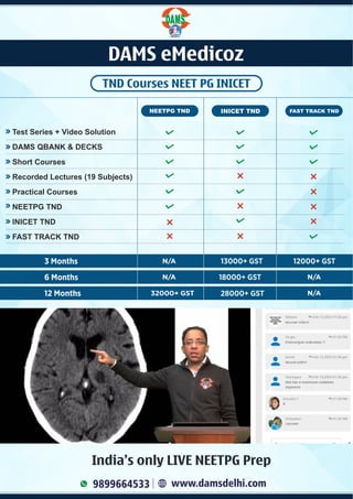 DAMS eMedicoz Brochure 2023-24 | PDF