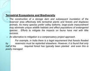 Dams & environment | PPTX