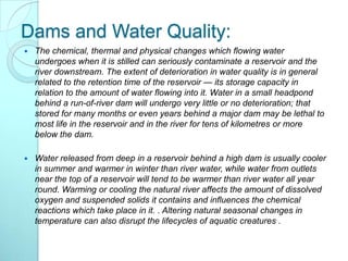Dams & environment | PPTX