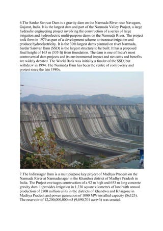 Dams information | DOCX