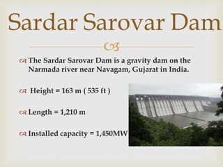 Major Dams in india | PPTX