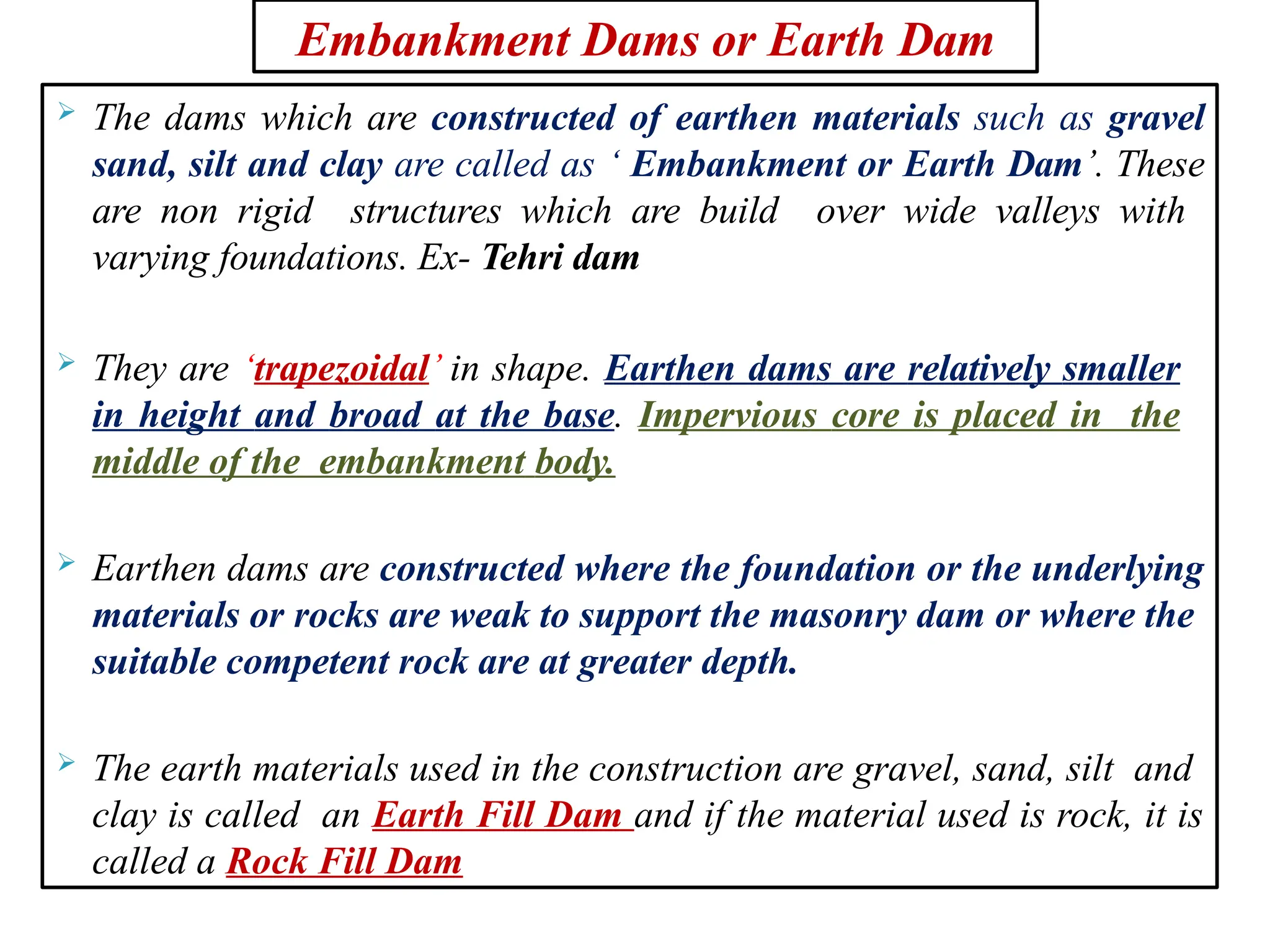 Civil engineering Dams, its parts and types.pptx
