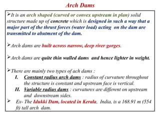 Civil engineering Dams, its parts and types.pptx