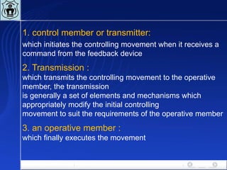 CONTROL SYSTEMS IN MACHINE TOOL AND OPEN LOOP & CLOSED LOOP CONTROL ...