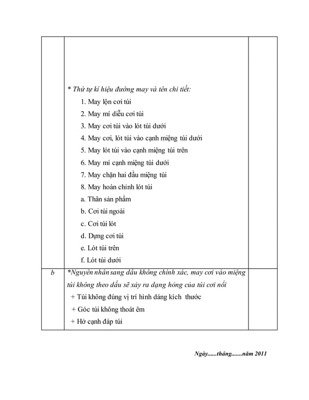 May Túi Cơi Nổi Áo Jacket | DOC