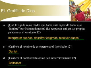 Dan 05 Graffiti De Dios | PPT
