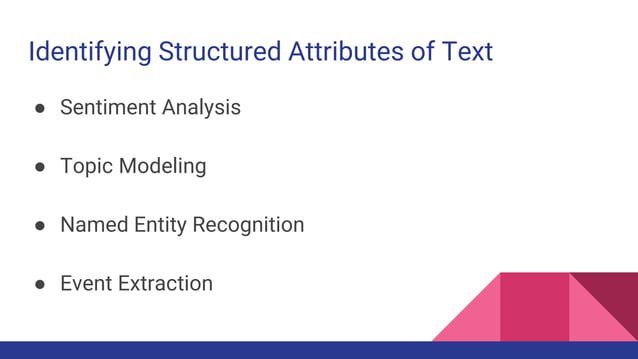Unstructured text to structured data | PPTX