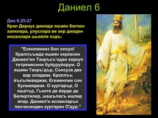 Daniel - 6.ders
