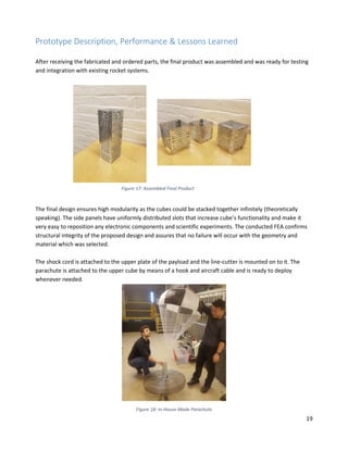 Design and Fabrication of a 3U CubeSat - Capstone Project | PDF