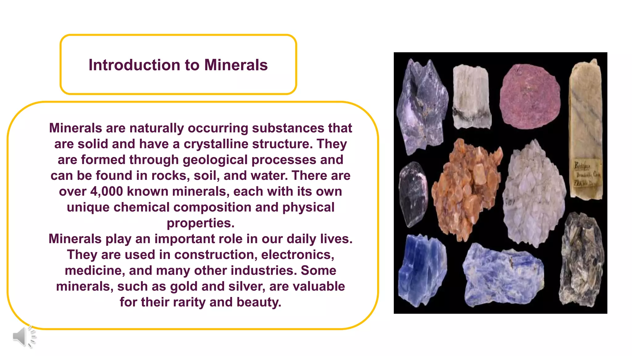 Earth Structure, Minerals In Earth, Physical Properties Of Minerals | PPT
